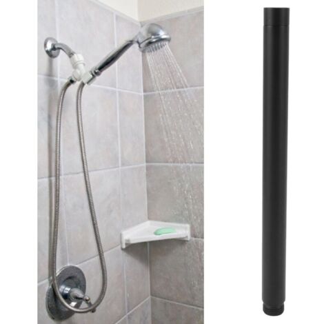 Extensión de ducha de acero inoxidable con superficie revestida, fácil ...