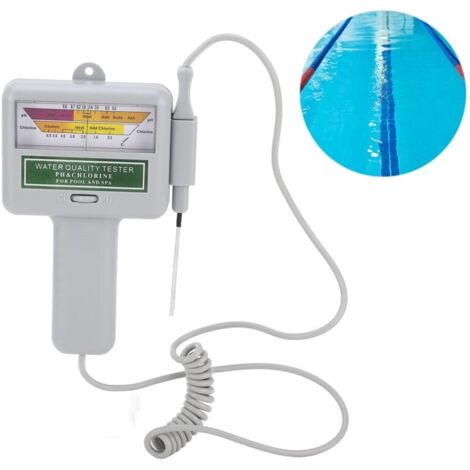 Kit de medidor de pH y cloro para agua, monitor digital portátil de análisis de calidad del agua ...