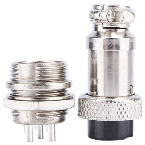 Conector de aviación GX16 de 3 pines, conector macho y hembra de 3 pines, conector metálico para ...