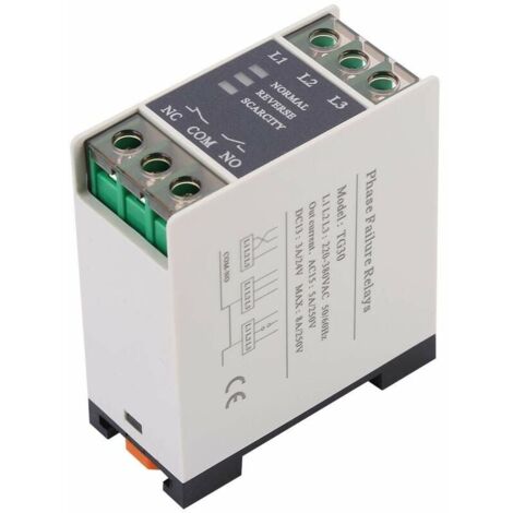 Relé de secuencia de fase Jeffergarden TG30, protección contra pérdida ...