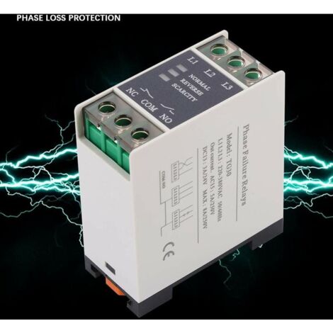 Relé de secuencia de fase Jeffergarden TG30, protección contra pérdida ...
