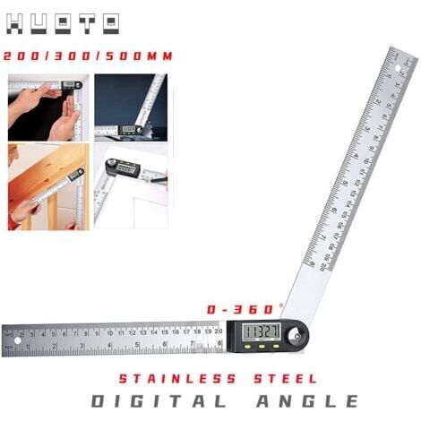 Transportador digital de 0 a 200 mm, buscador de ángulos digital de 0 a ...