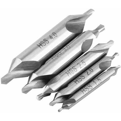 5 pezzi Punta da trapano centrale Punta da trapano a doppia estremità ...