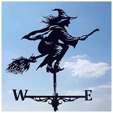 Banderuola da strega in acciaio inossidabile con tetto per decorazione ...