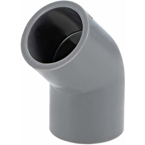 Confezione da 10 raccordi per tubi in PVC a gomito da 45 gradi, grigio ...