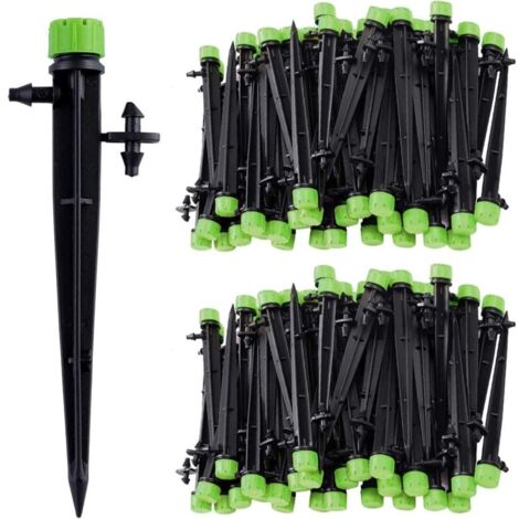 100 irrigatori per irrigazione a goccia micro, 360 gradi, 8 fori ...