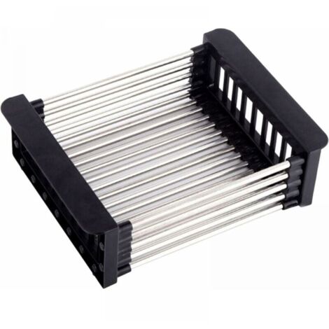 (Nero, L) Cestello di scarico, scolapiatti per lavello, scolapiatti ...