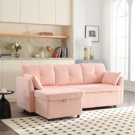 Canapé convertible multifonction avec rangement et lit extensible, 3 ...