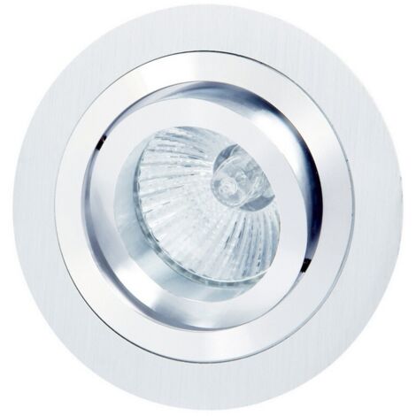 Encastré BASICO GU10 Nickel satiné Chromé GU10 1x50W 9.2cm