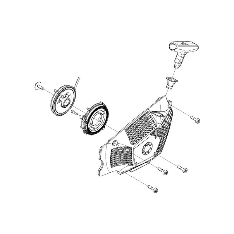 Lanceur complet tronçonneuse Husqvarna 565, 572XP - 575527604