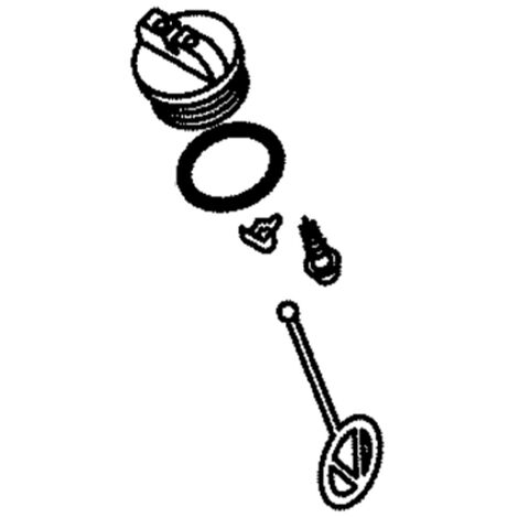 Bouchon d'essence tronçonneuse Echo CS1201