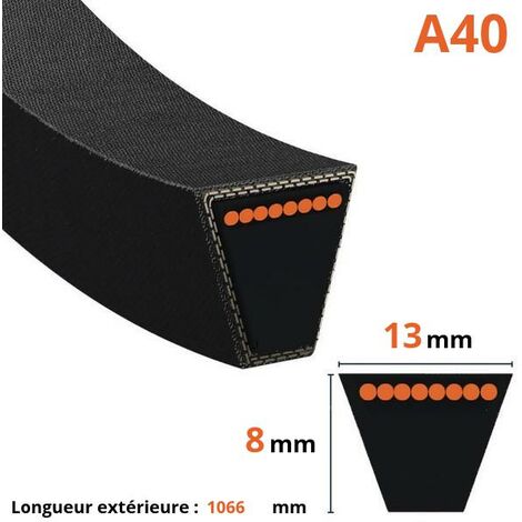 Courroie trapézoïdale crantée ZX23.5