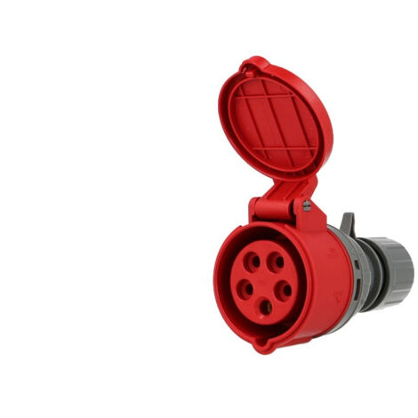 Presa trifase CEE, 5 x 16A, per cavo di prolunga