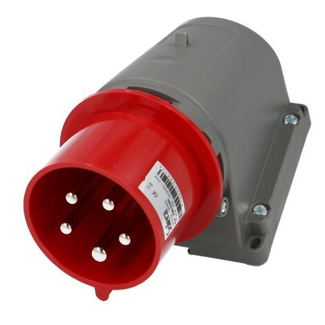 Presa maschio trifase CEE, 5 x 32A, angolata