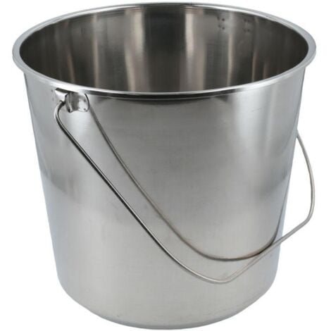SECCHIO GRANDE DA 20 LITRI IN ACCIAIO INOX, PROFONDITÀ 310 MM