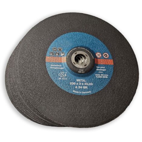 LOTTO 10 DISCHI DA TAGLIO PIATTI METALLI 230 x 3 x 22,2