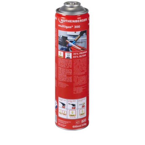 Rothenberger Gaskartusche 600 ml Multigas 300