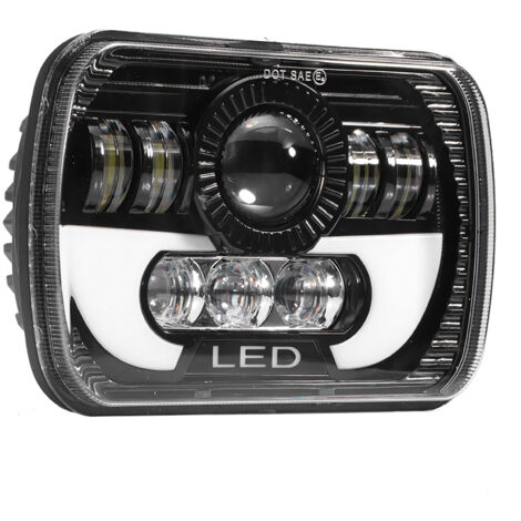 Jeffergarden Faro universal de 5x7 pulgadas, luz LED cuadrada de 90W ...