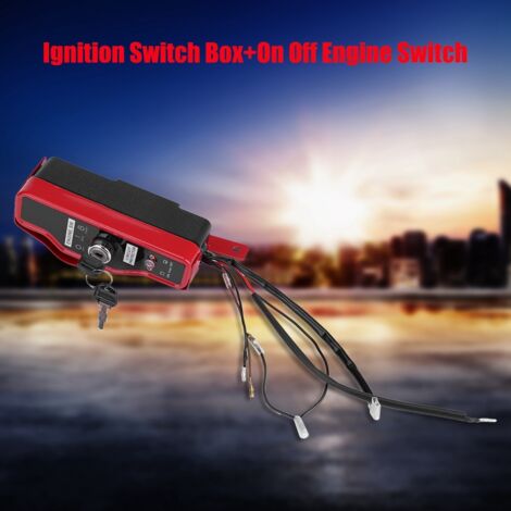 Jeffergarden Caja de interruptor de encendido eléctrico con 2 teclas ...