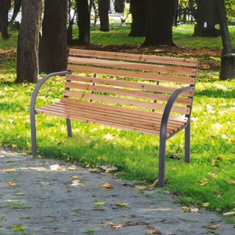 Gartenbank Holz Anthrazit