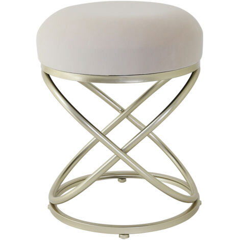 Iron Round Dressing Table Stool for Bedroom Furniture, Modern Living ...