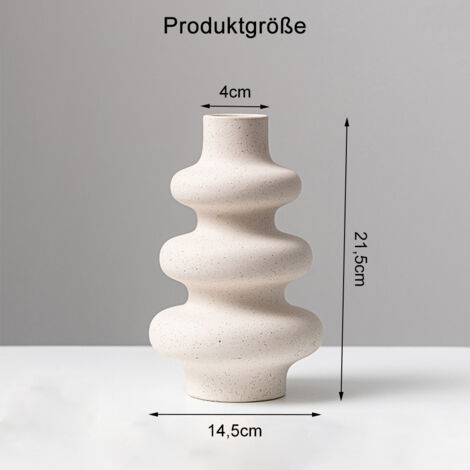 Keramikvase Für Pampasgras, Moderne Keramik Deko Vase Für Getrocknete ...