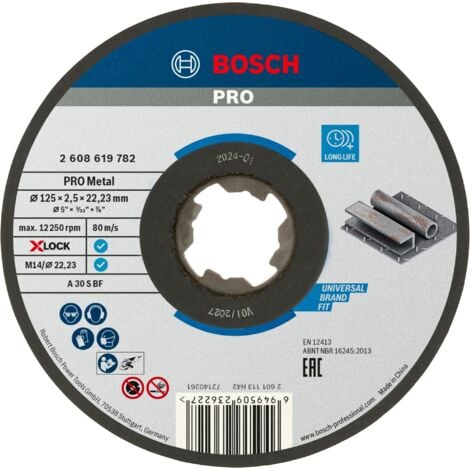 Bosch PRO Metal X-Lock Trennscheibe 125 x 2,5 x 22,23 mm - 2608619782