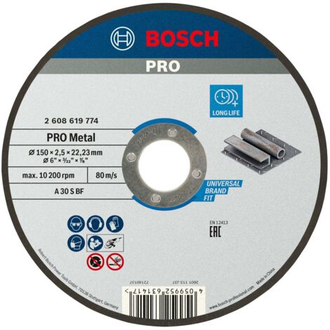 Bosch PRO Metal Trennscheibe 150 x 2,5 x 22,23 mm - 2608619774