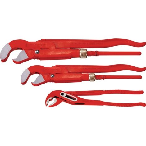 ROTHENBERGER Zangenset - Eckrohrzange 1" und 1.1/2", Wapu 10" - 070140X