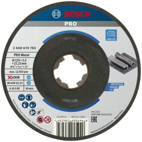 Bosch PRO Metal X-Lock Trennscheibe 125 x 2,5 x 22,23 mm - 2608619783