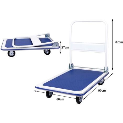 300kg Folding Truck Trolley Platform Cart Hand Sack Fold Transport ...