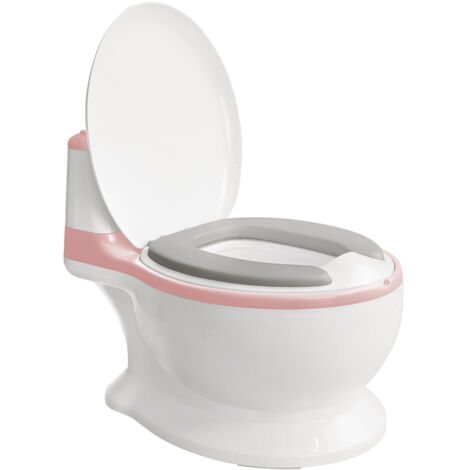 Dekko Kids Potty Trainer Seat Safety Toilet Training Toddler Non-Slip Pink