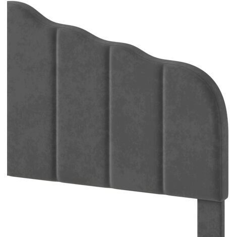 Levede Upholstered Bed Frame Small Double Linen Fabric Modern Platform ...