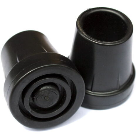 Sollbry Gummispitzen für Gehstöcke und Krücken – Schwarz – 19 mm
