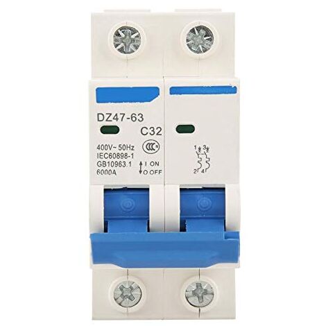 Sollbry DZ47-63 Miniatur-Leistungsschalter 32A 2P 4KA 220/380V Stromleckage-Überlast ...