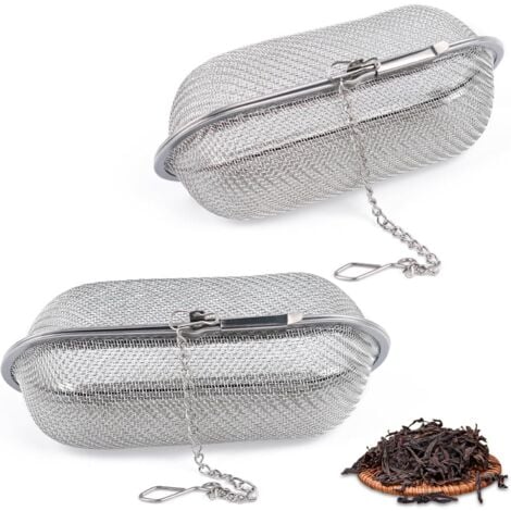 Sollbry Stück Edelstahl-Teesieb, Tee-Ei für losen Tee, feines Teesieb ...