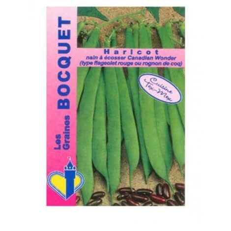 Haricot nain à écosser 'Canadian Wonder' le sachet de 150 graines (90g)