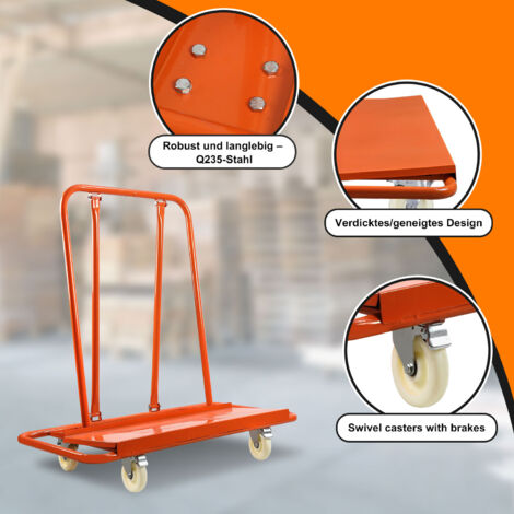 Jopassy Plattenwagen Plattenkarren Fahrwagen Werkstattwagen ...