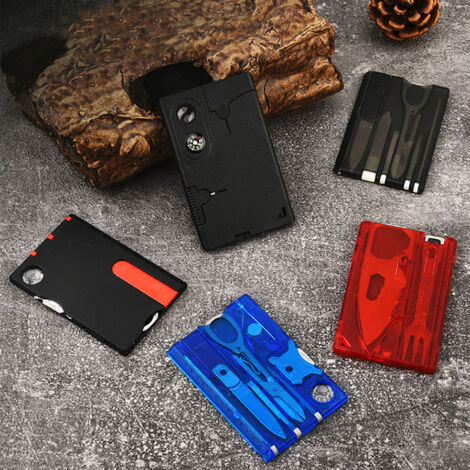 Multi-Function Survival Tool Card - Portable EDC Wallet Multi-Tool with ...