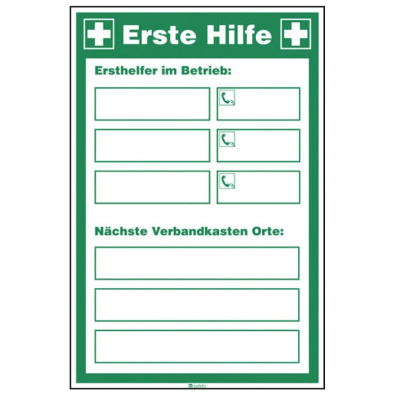 Anleitung zur Ersten Hilfe Ersthelfer, Typ: 02200