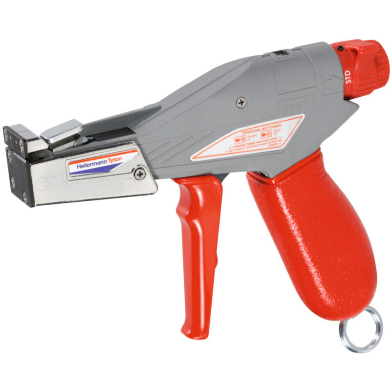 Hellermanntyton Automatische Kabelbinderzange für Edelstahl-Kabelbinder, Typ: MK9SST