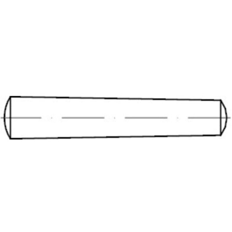 ISO 2339 Kegelstift Form B, gedreht, Kegel 1:50, ST B13 x50 HP 25 Stk
