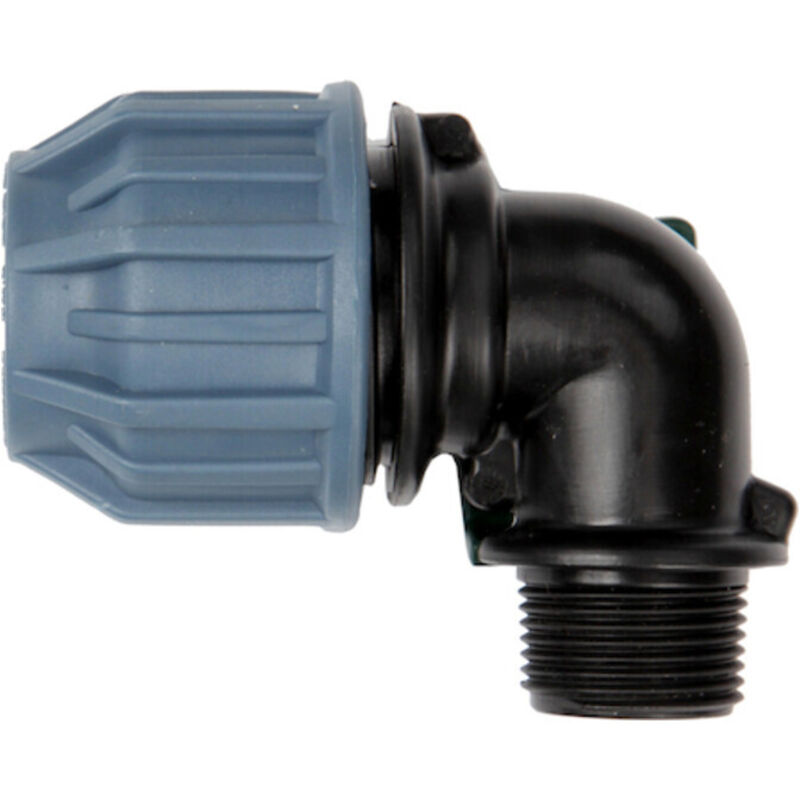 floraworld PP-Winkel-Rohr-Verschraub ung AG 19mm(3/4") für 25mm Rohr 5 Stk