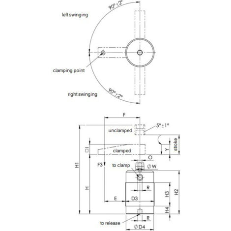 AMF Spanneisen DIN 6316 einfach gekröpft Nut 80 mm Länge 80 mm