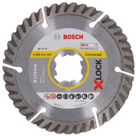 Bosch X-LOCK Trennscheibe Standard for Universal 115 x 22,23 x 1,6 x 10 2 Stk