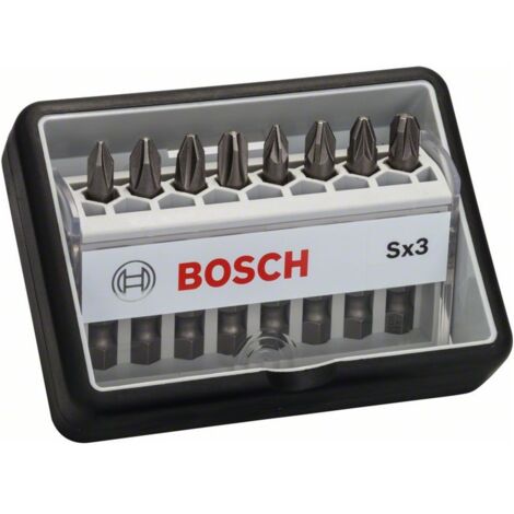 Bosch Schrauberbit-Set Robust Line Sx Extra-Hart 8-teilig 49 mm PH PZ