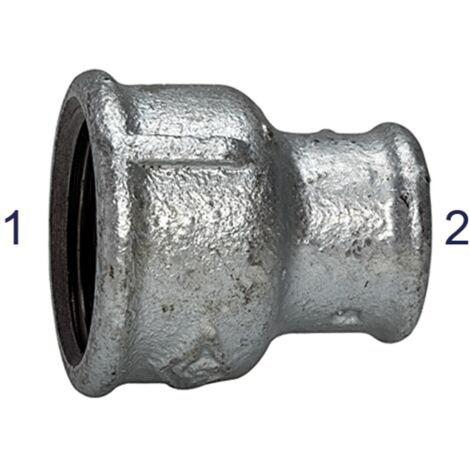 Riegler Muffen 240 IG/IG, Rp 1 1/2, Rp 1 1/4, schw. Temperguss feuerverz.