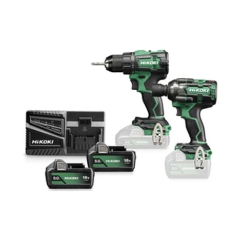 HiKOKI Combo-Kit Akku Bohrschrauber + Schlagschrauber KC18DE