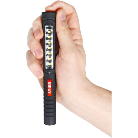 STIER LED-Stiftleuchte, 150 Lumen Vorderseite, 50 Lumen Hochleistungs ...