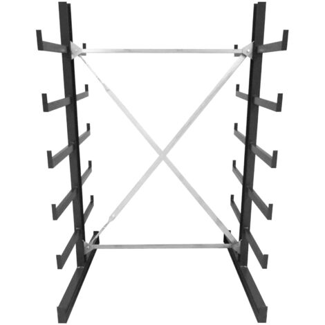 STIER Kragarmregal, doppelseitig, 1 Feld mit 5 Ebenen, BxHxT ...